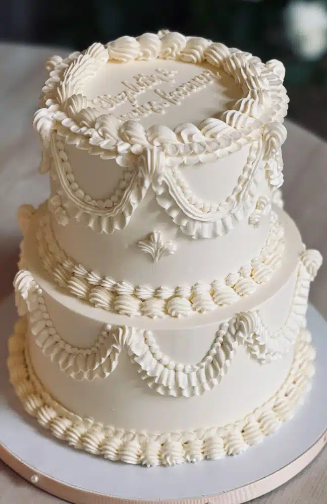 Vintage Two Tier Wedding Cakes It's Dark And Beautiful 🍰 Fancy
